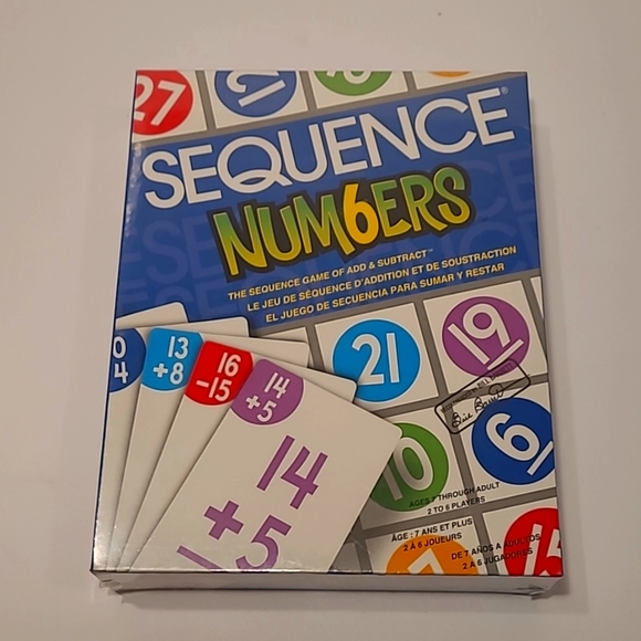 Jax | Games | Sequence Num6ers Board Game Add Subtract | Poshmark